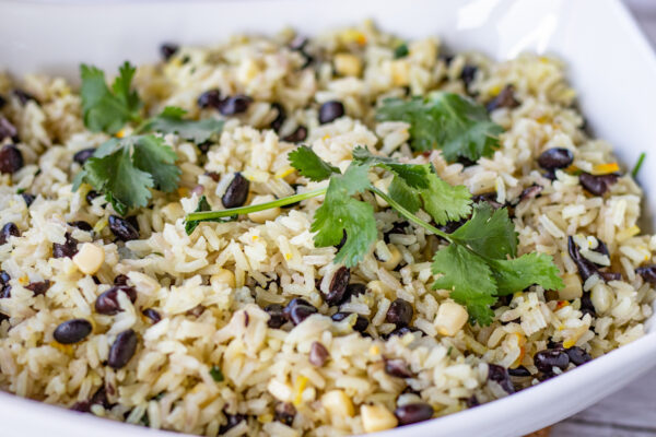 Black Bean Cilantro Saffron Rice - Belqui's Twist