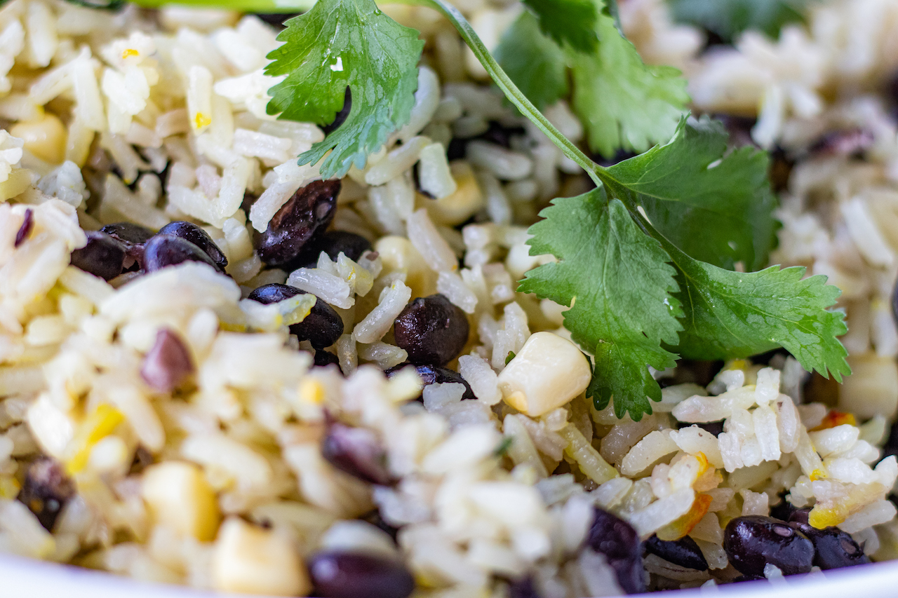 Black Bean Cilantro Saffron Rice - Belqui's Twist